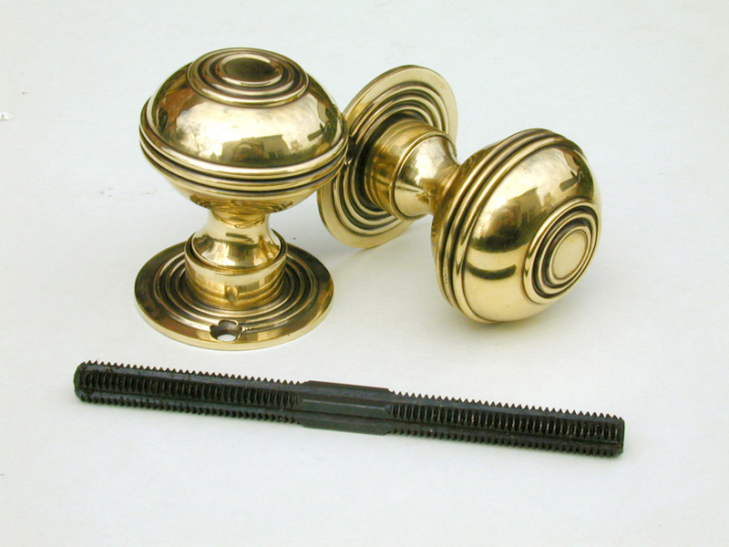 Antique Reproduction Solid Brass Door Knobs
